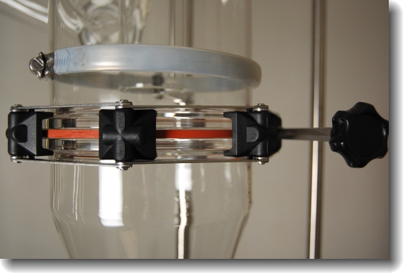 NW160 glass flanges and clamp - Adams & Chittenden Scientific Glass Coop