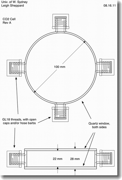 CO2 Cell revised drawing - Adams & Chittenden Scientific Glass Coop
